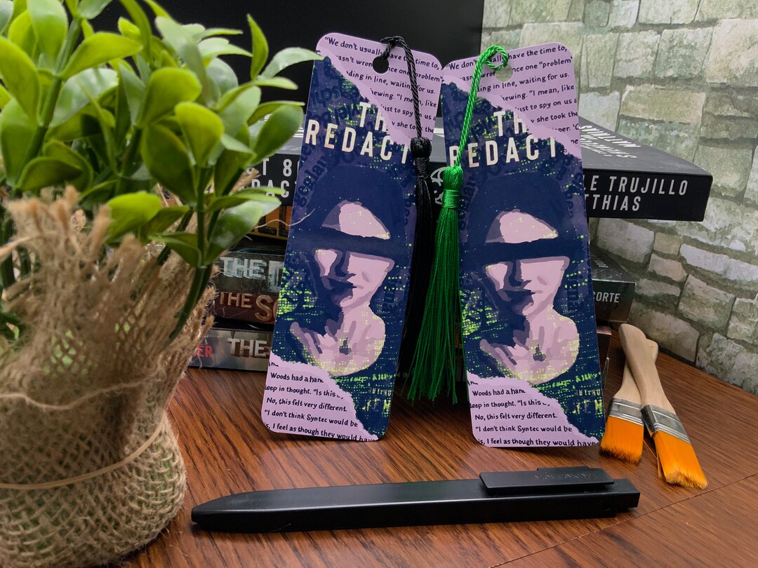 Project: 863 the Redacted Bookmark - Etsy