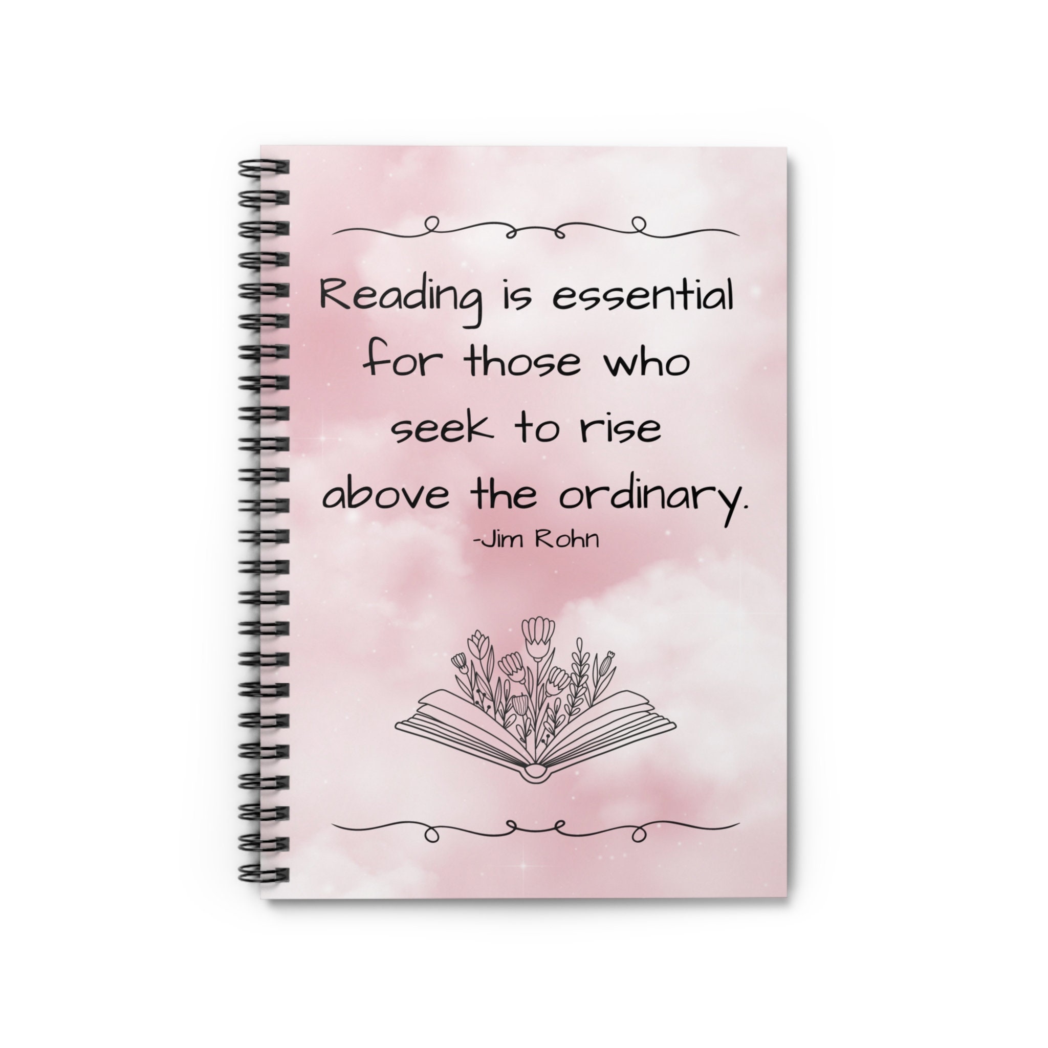 Jim Rohn Book Quotes Reader's Spiral Notebook Ruled Line - Etsy