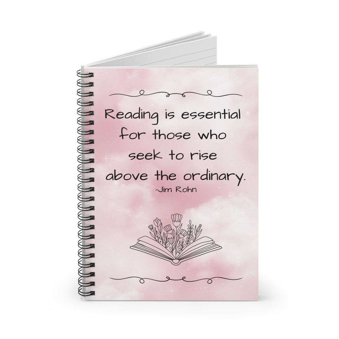 Jim Rohn Book Quotes Reader's Spiral Notebook Ruled Line - Etsy UK
