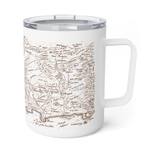 Wheel of Time World Map Insulated Coffee Mug, 10oz - Etsy
