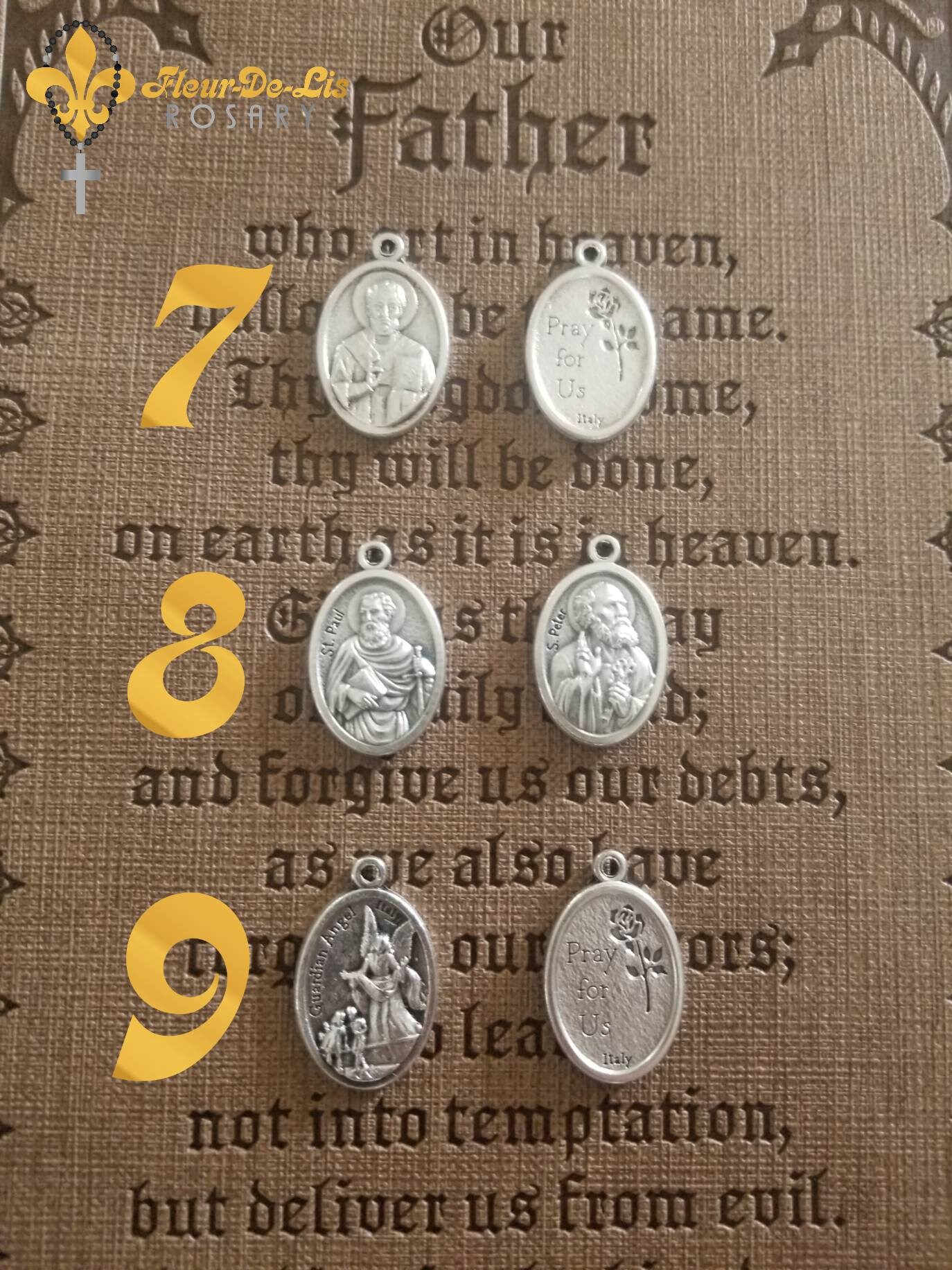 Saint Medals Wide Selection Add These to A Rosary From My Shop - Etsy