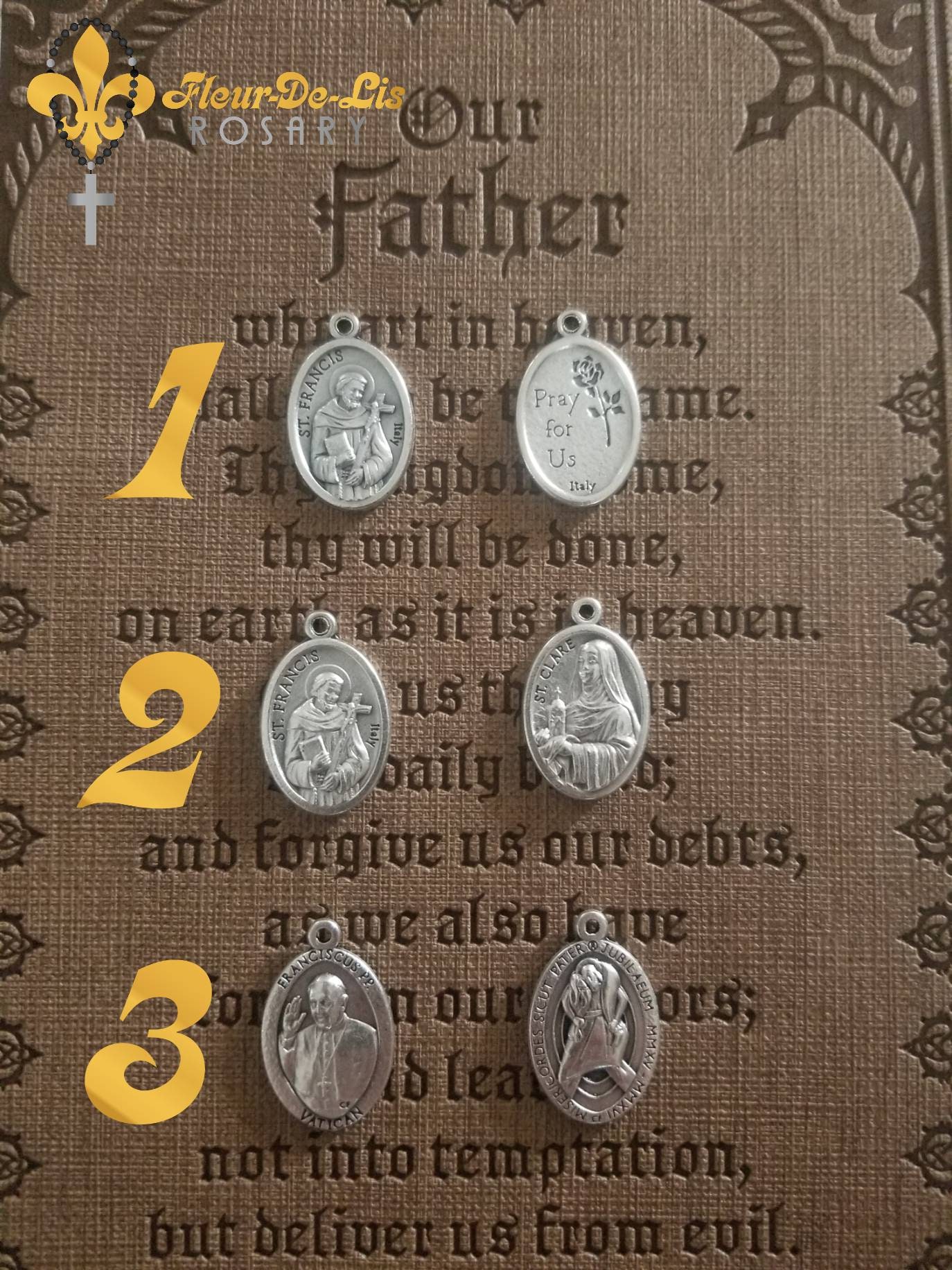 Saint Medals Wide Selection Add These to A Rosary From My Shop - Etsy
