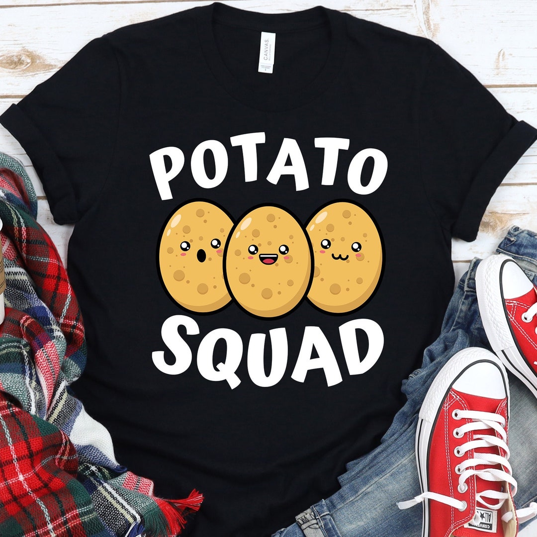 Funny Potato Squad T-shirt: Vegan Gift Tee - Etsy