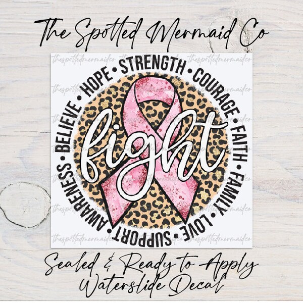 Fight Cancer Decal - Etsy