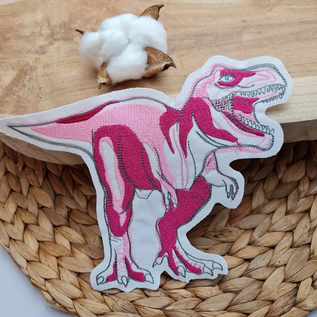 Patch Patch Application | Dinosaurs | T Rex | Pink Pink | 19x15cm - Etsy