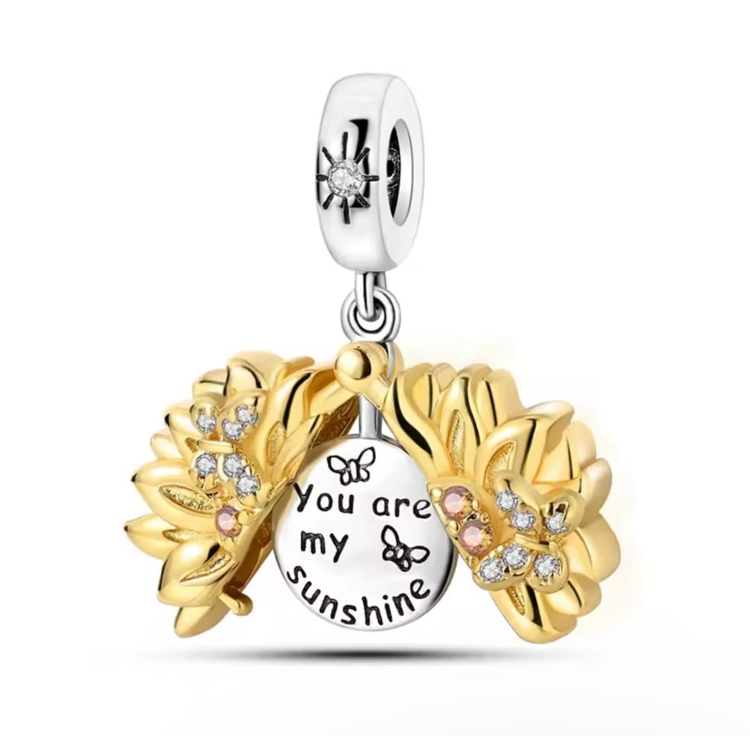 Sunflower You Are My Sun Shine Pandora Charm(s) for Bracelet - Etsy