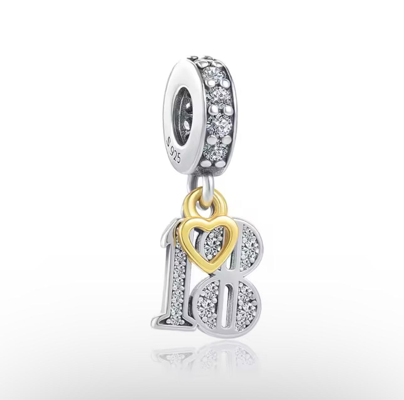 Happy 18th Birthday With Heart Pandora Charm for Bracelet - Etsy