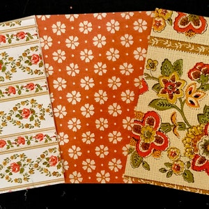 15 Piece Vintage Wallpaper Pack. 1970s Retro Wallpaper Bundle. Collage ...