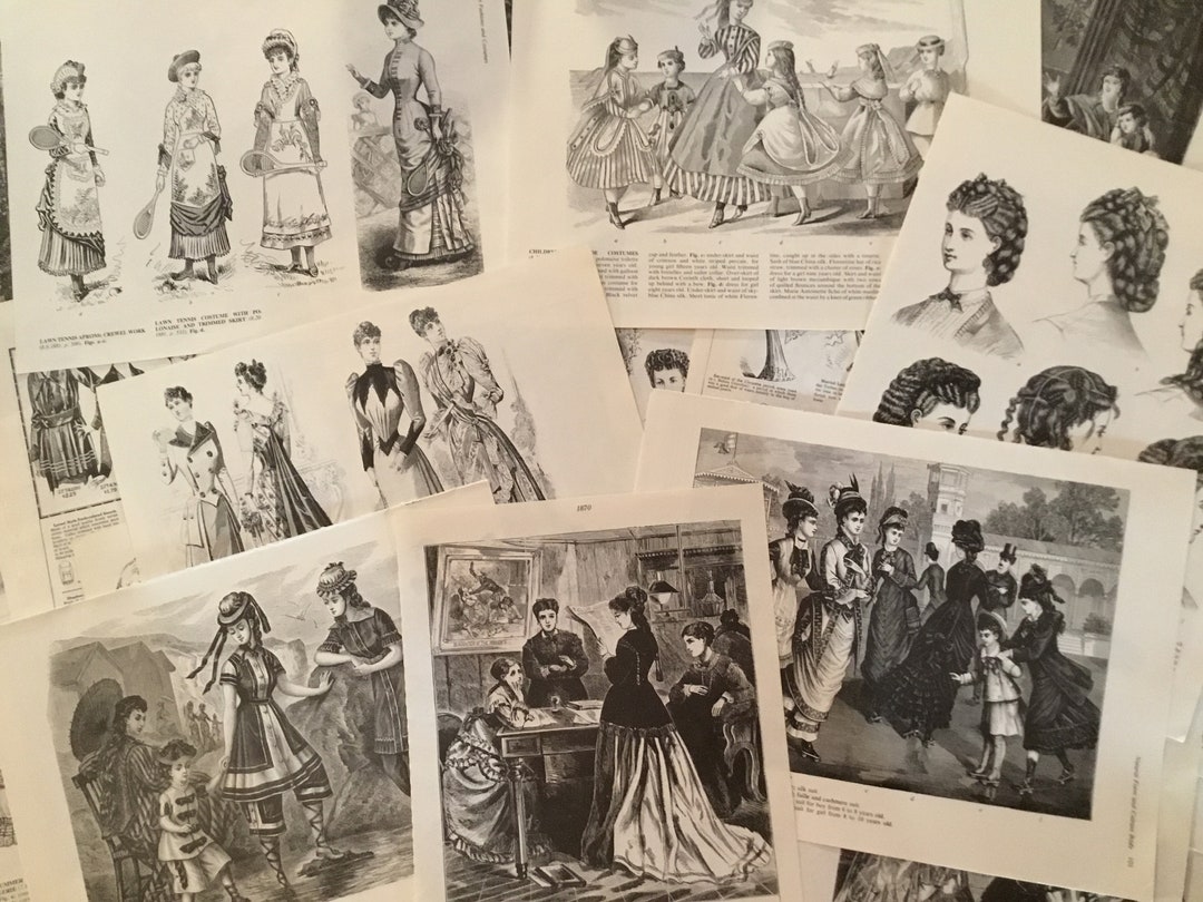 22 Piece Victorian Fashion and Style Paper Pack. Victorian Catalogs ...