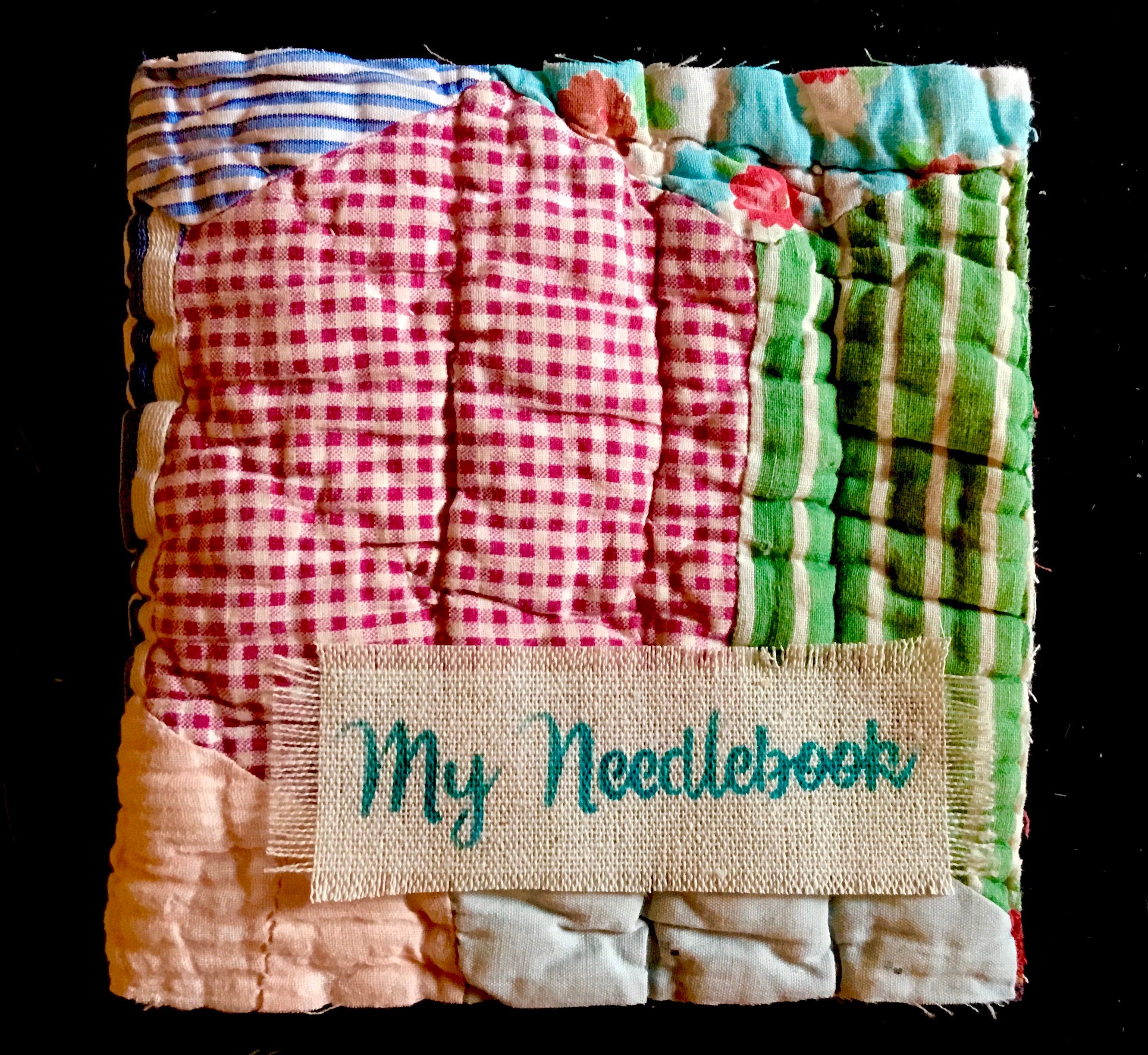 Quilted Needle Book Covers. Vintage Quilt Pieces. Antique - Etsy