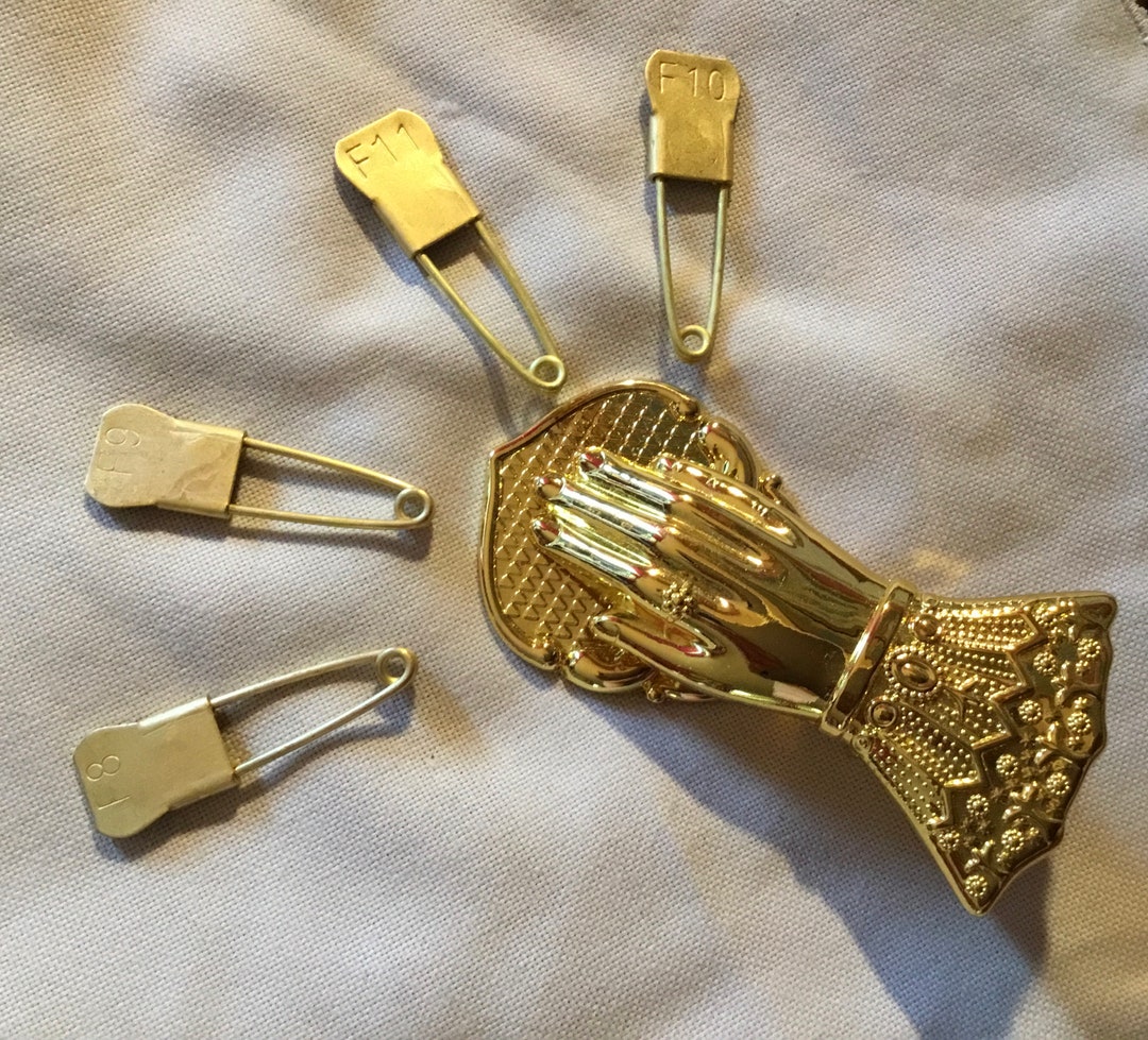 Vintage Brass Laundry Pins. Brass Military Pins. Brass Safety - Etsy