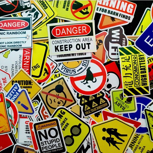 Vintage Warning Sign - Etsy