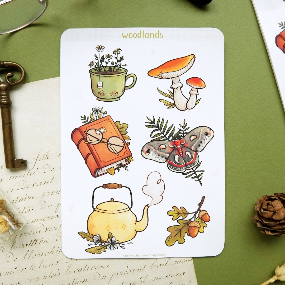Woodlands - Sticker Sheet - Etsy