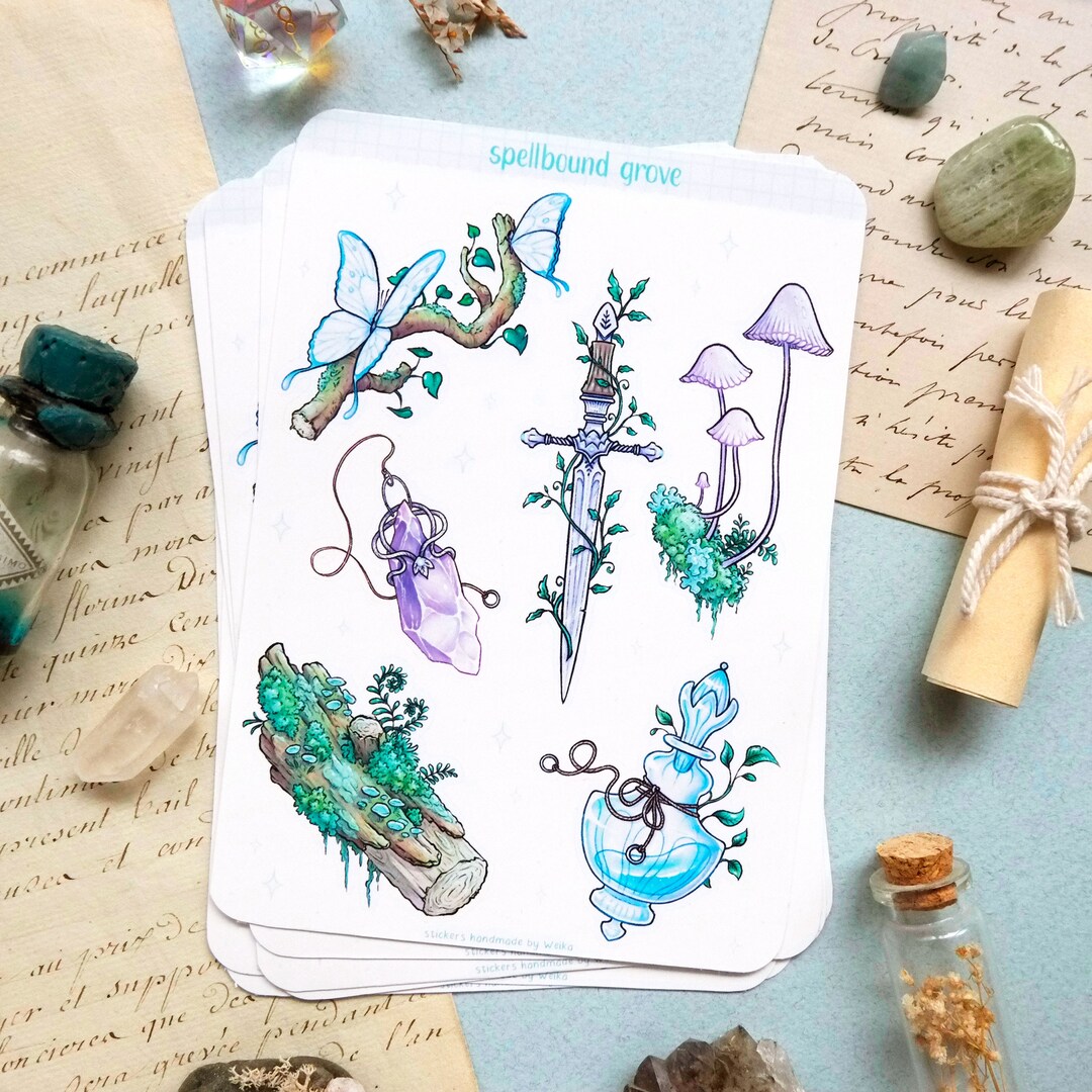 Spellbound Grove Sticker Sheet - Etsy