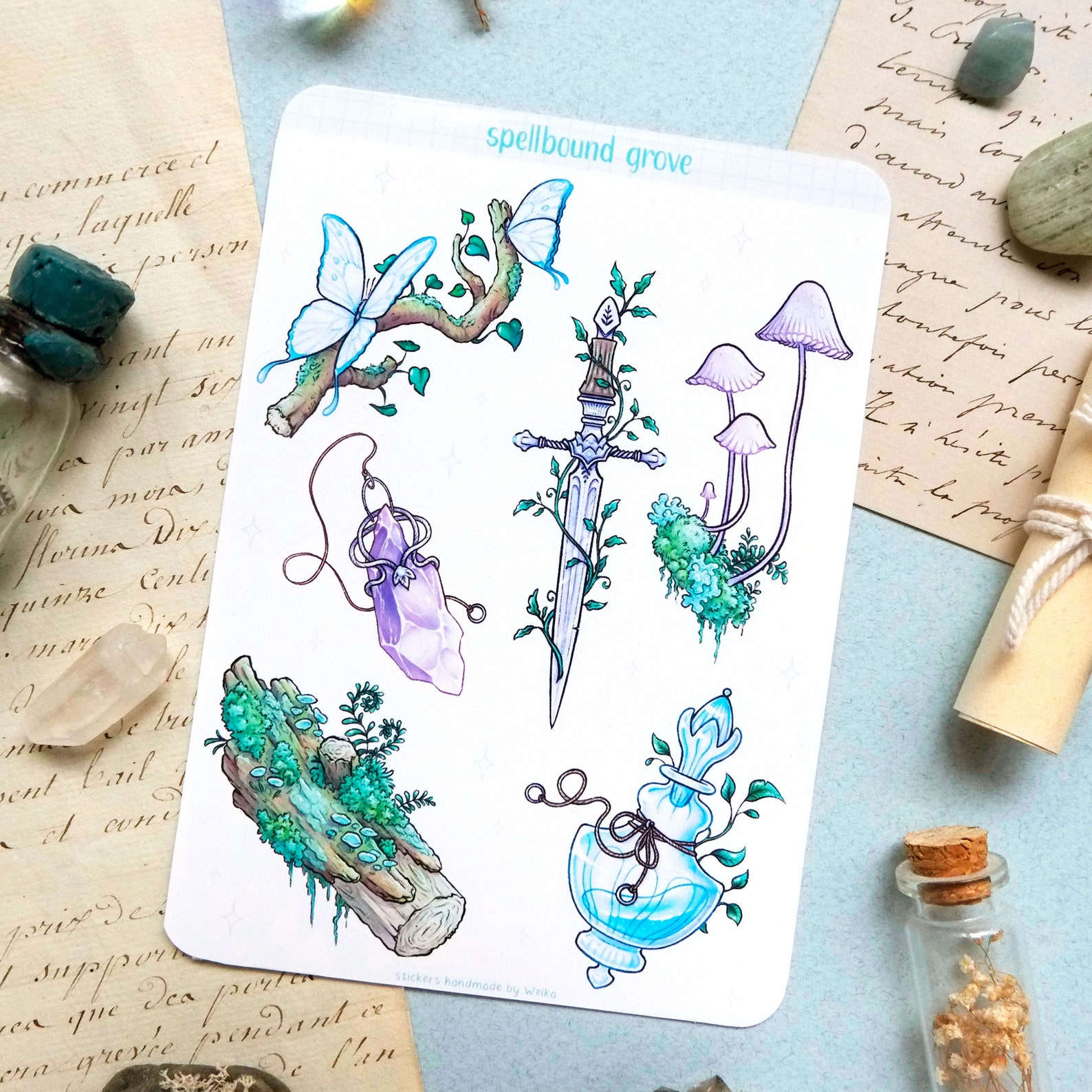 Spellbound Grove Sticker Sheet - Etsy