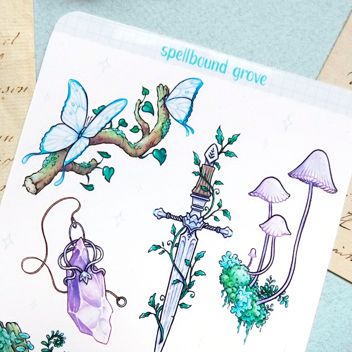 Spellbound Grove Sticker Sheet - Etsy