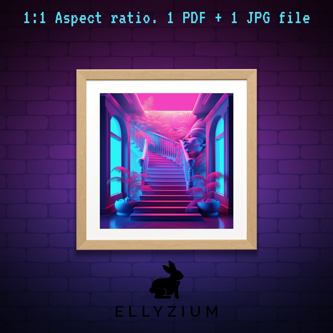 Vaporwave Digital Prints | Vaporwave Digital Art | Digital Download ...