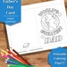 Father's Day Card, Printable Coloring Page, World's Greatest Dad ...