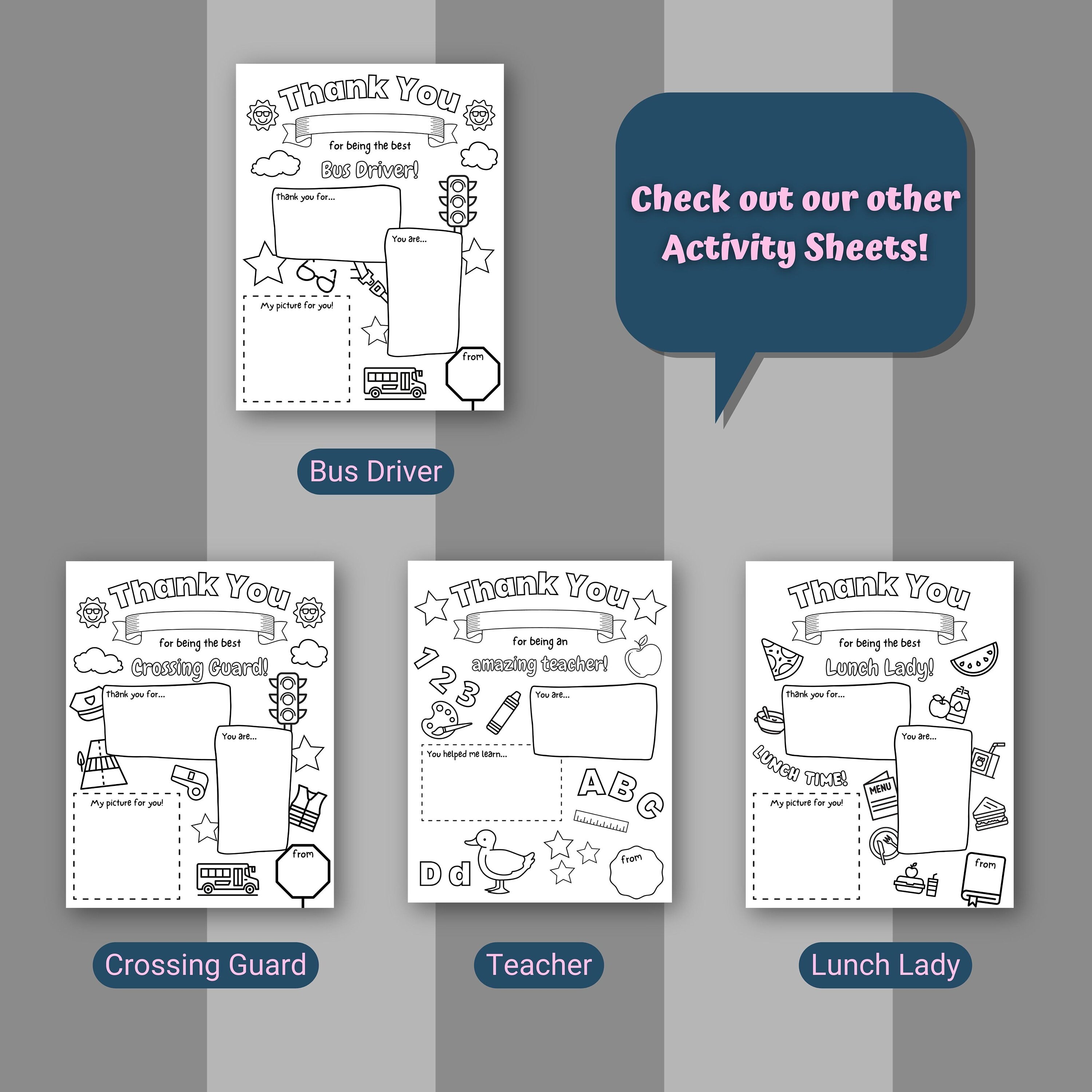 Thank You Gym Teacher Activity Sheet, Coloring Page (digital Download ...