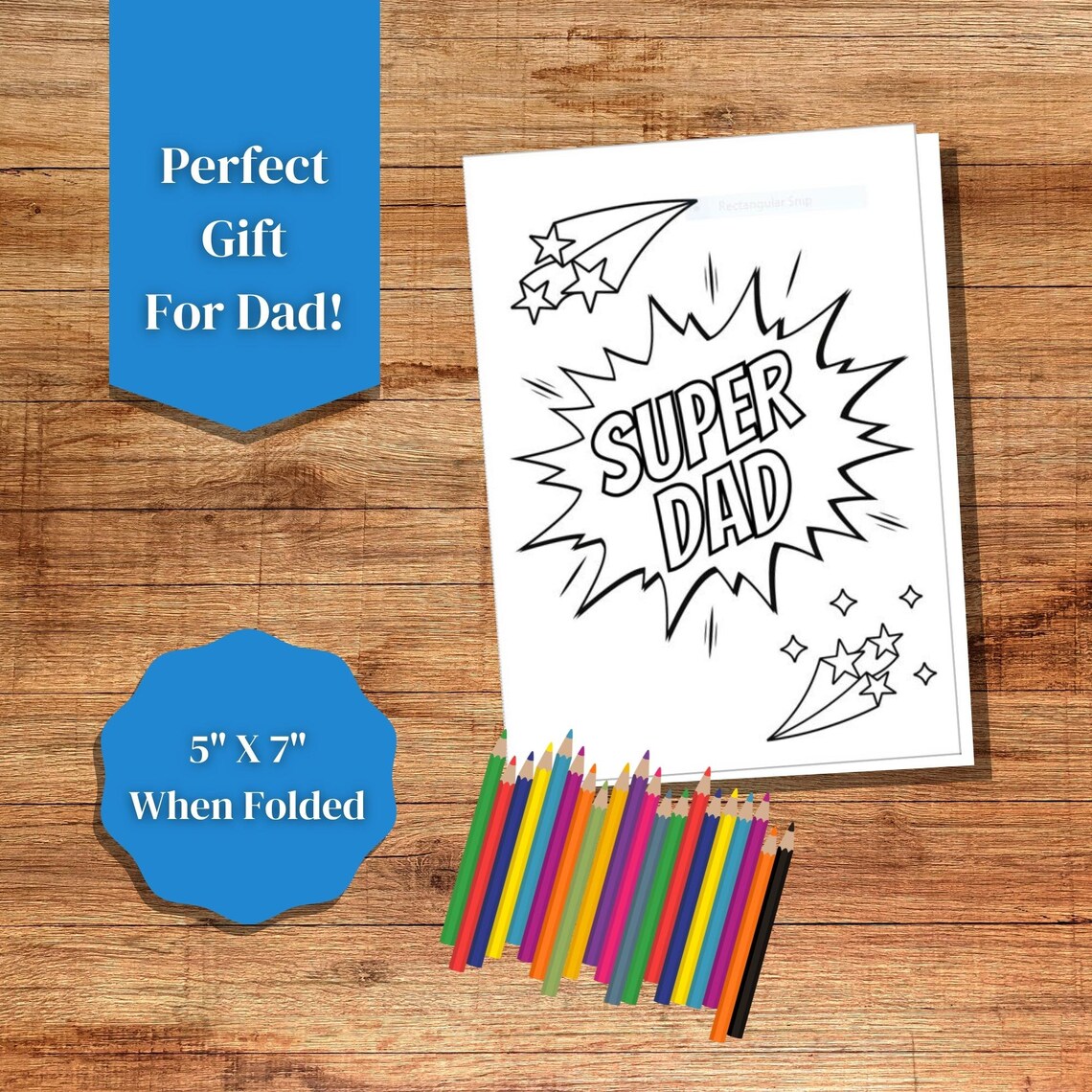Super Dad, Father's Day Card, Happy Father's Day, Printable Coloring ...