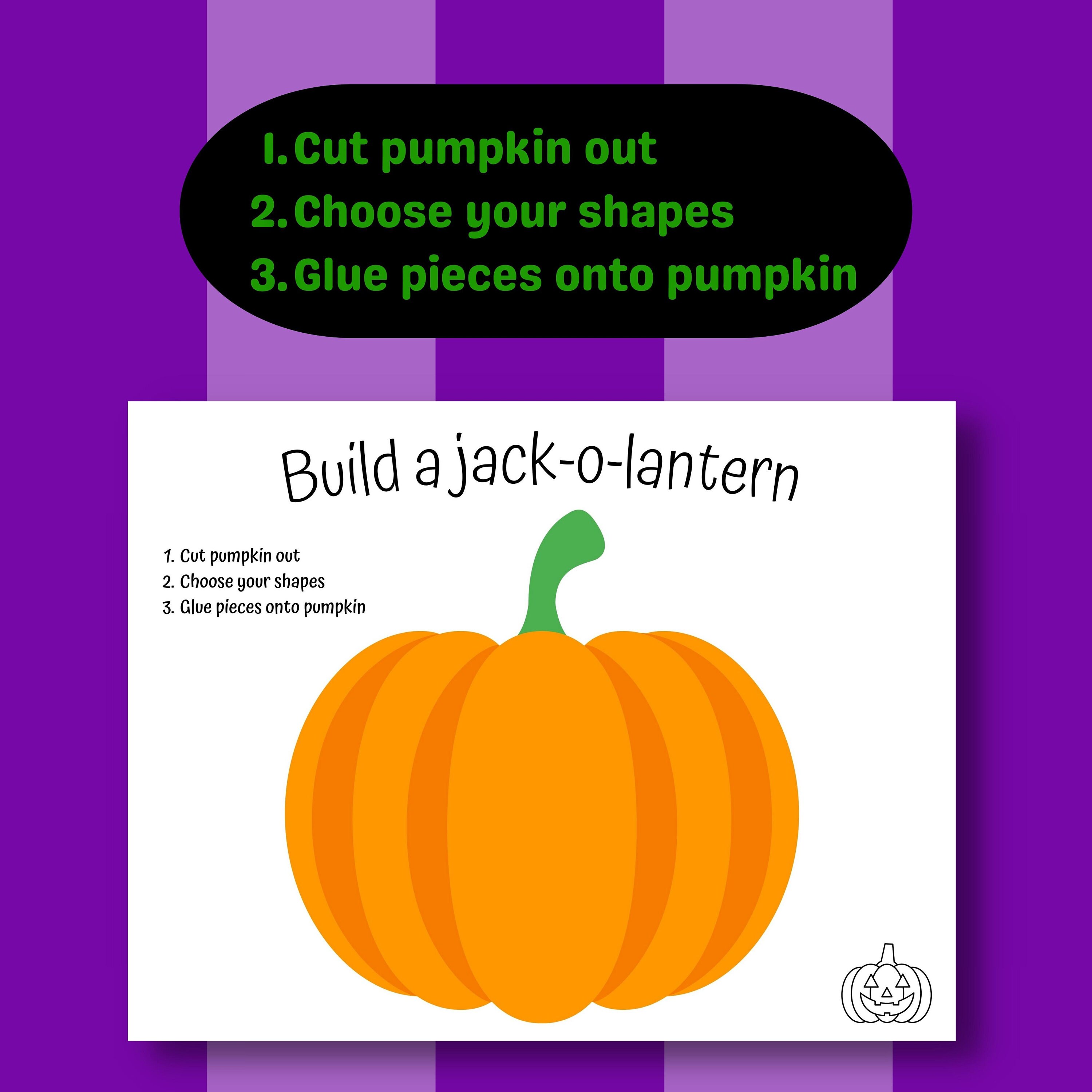Build a Jack-o-lantern, Halloween Activity, Pumpkin Matching, Teacher ...