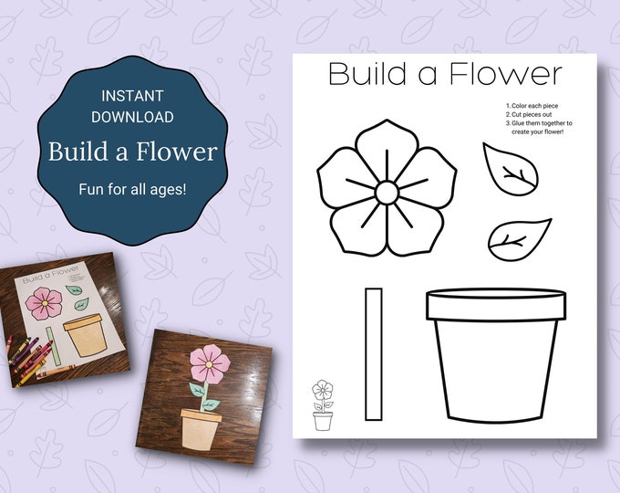 Seed Packet Craft Template: Kids Cut & Glue Activity (PDF) - Etsy Canada