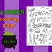 Halloween Coloring Page, Happy Halloween, Fall Activity Sheet, Teacher ...