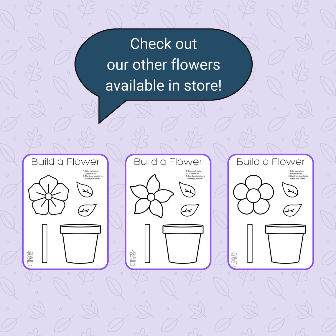 Build a Flower, Sunflower Craft, Fun School Project, Indoor Activity ...