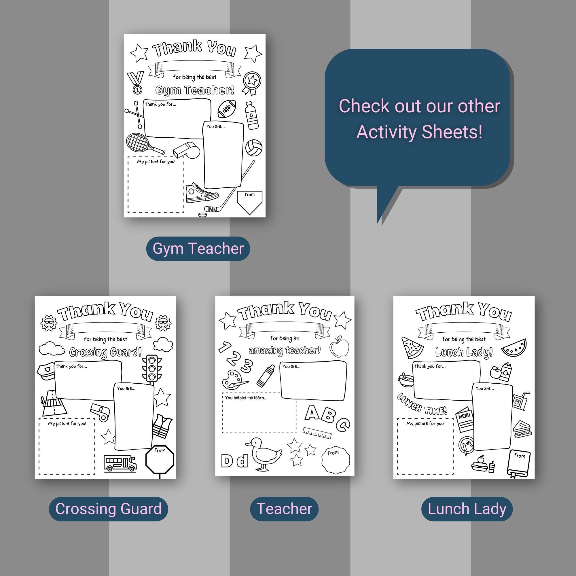 Thank You Bus Driver Activity Sheet, Teacher Appreciation, Back to ...