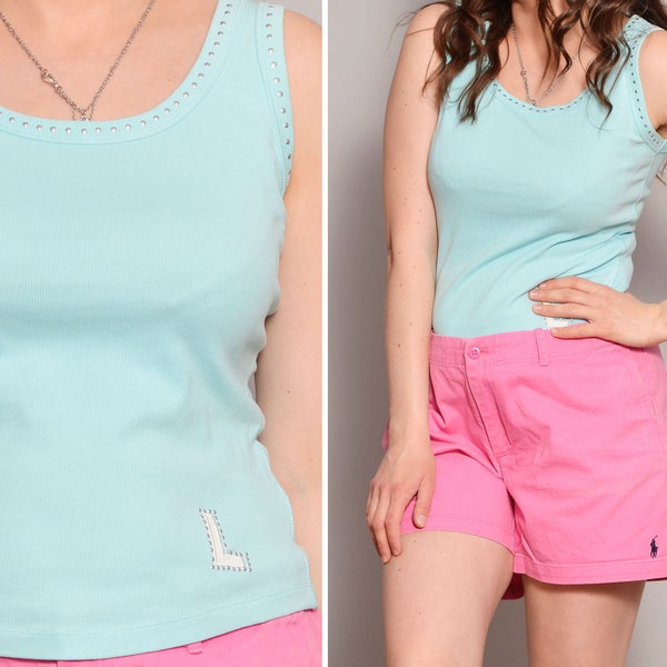 Turquoise Tank Top - Etsy