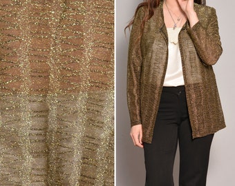 Sheer Gold Blouse - Etsy