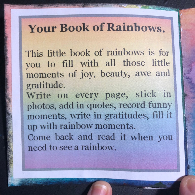 Mindful Watercolour Rainbow Book Creation Class With Rae Creates - Etsy
