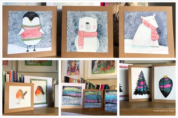 Winter Themed Bundle of Watercolour Classes: Robins Winter - Etsy