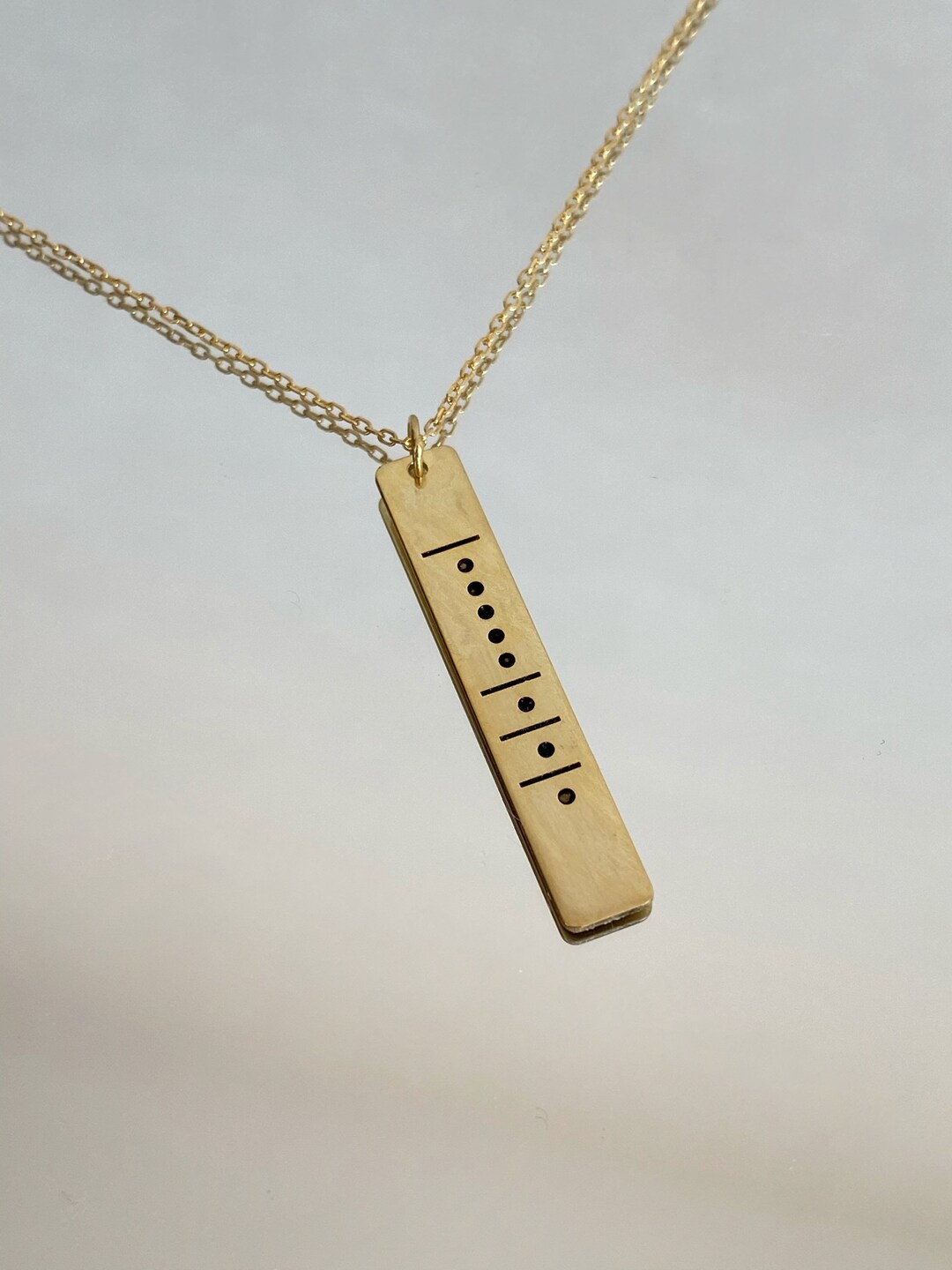 Morse Code Necklace, Custom Morse Code, Morse Code Jewelry, Hidden ...