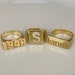 Custom Name // Number Ring, 925 Sterling Silver Jewelry, Personalized ...