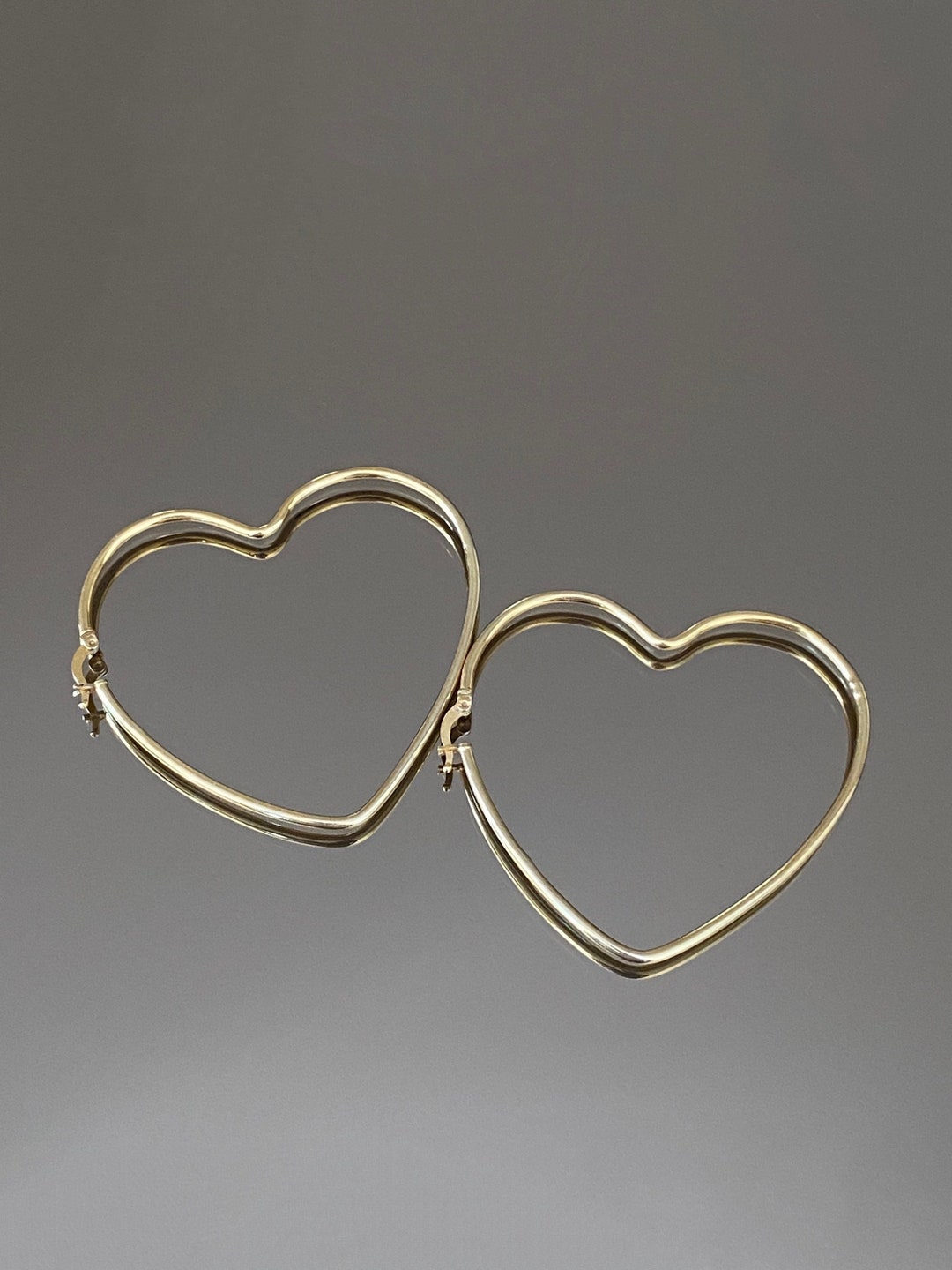 Heart Shaped Hoop Earrings by PHEARCO, 925 Sterling Silver Jewelry ...