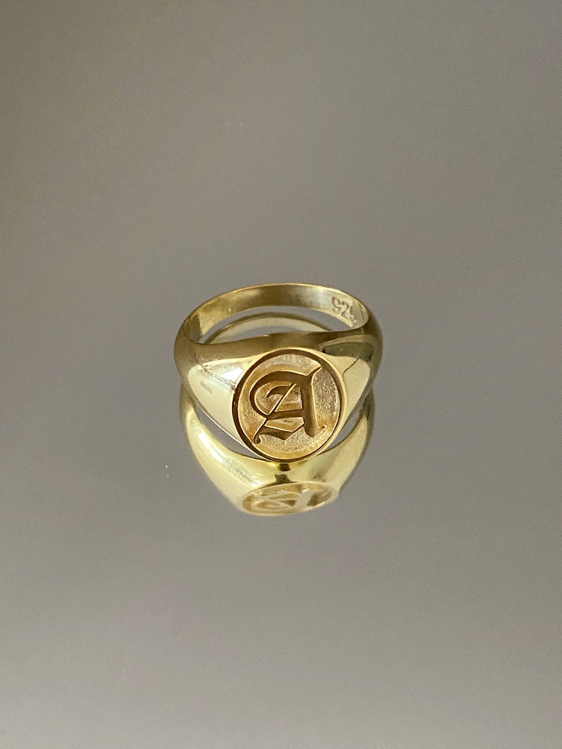 Initial Ring, Custom Name Ring, Personalized Letter Ring, Number Ring ...