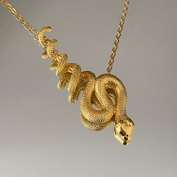 Snake Necklace - Etsy
