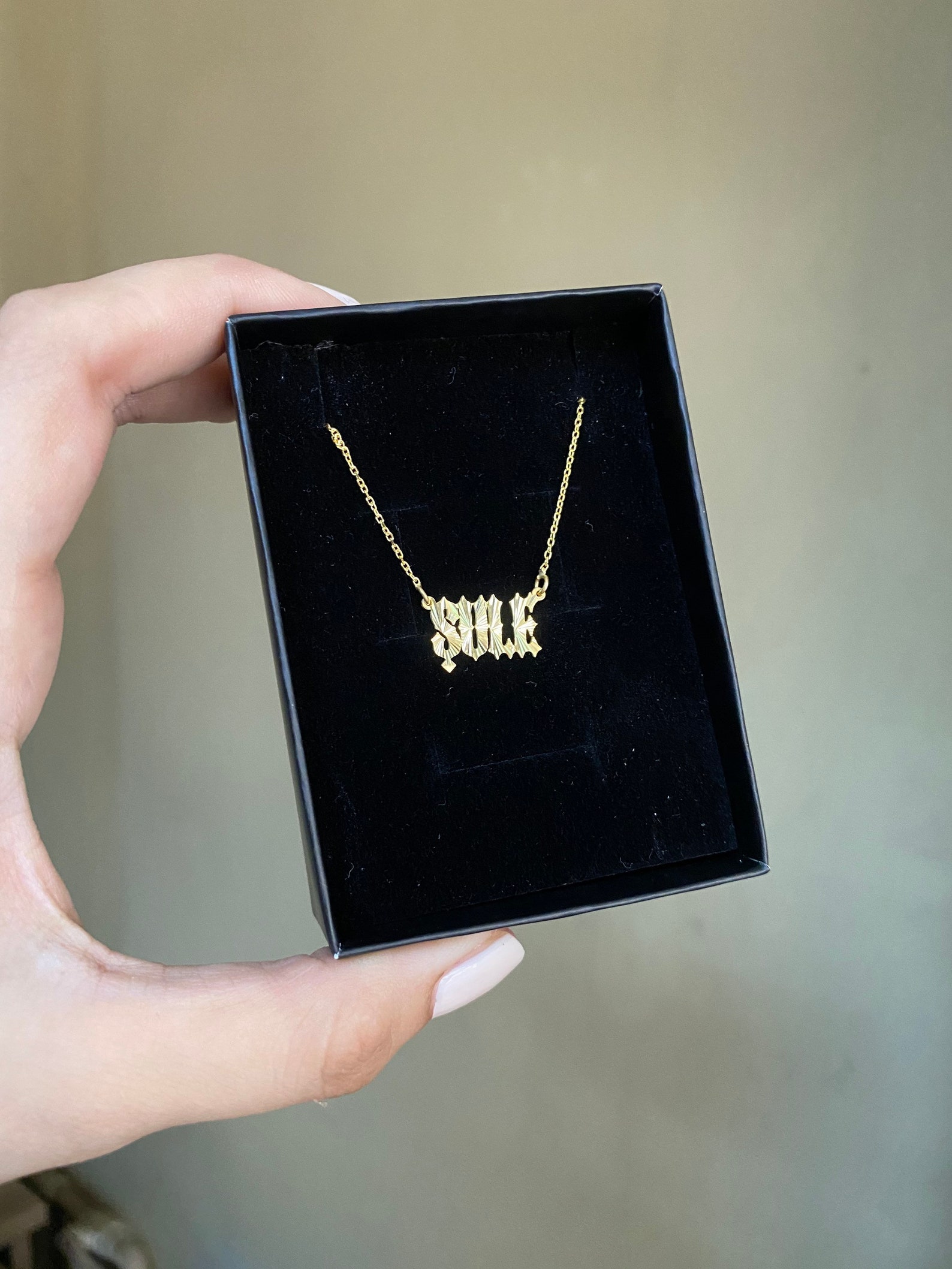Personalized Name/initial Necklace, Custom Word/letter Necklace, 925 ...