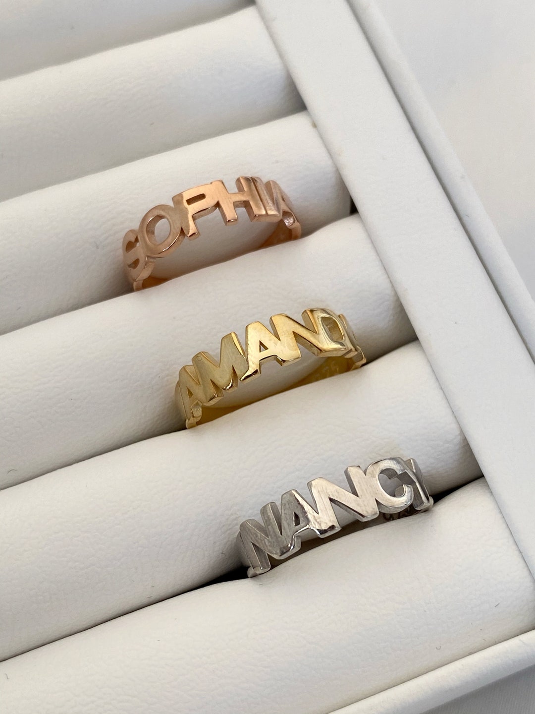 Name Ring, Personalized Ring, Custom Name Ring, 925 Sterling Silver ...