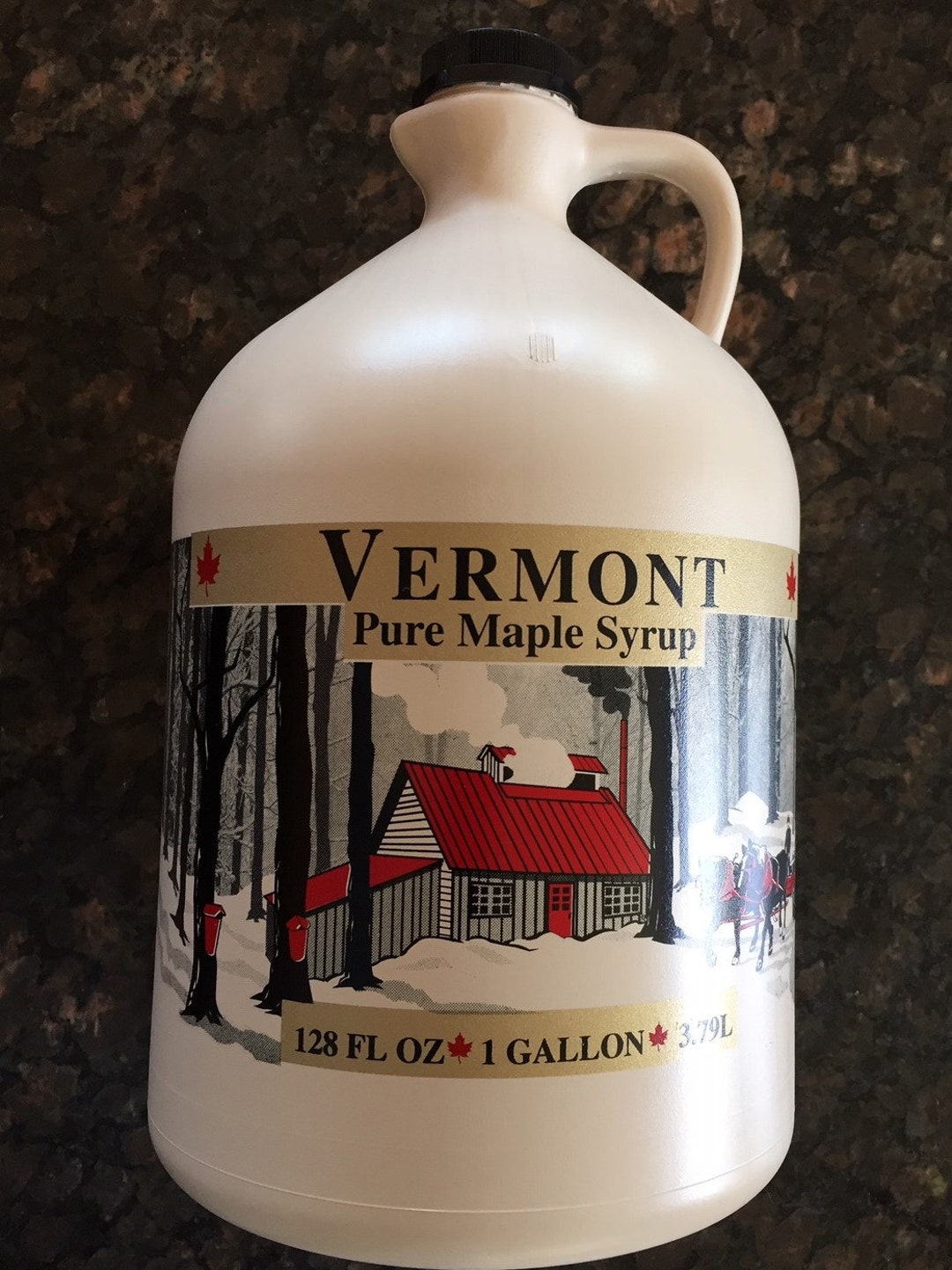 Pure VT. Maple Syrup in Plastic Jug, Certified "organic" - Etsy