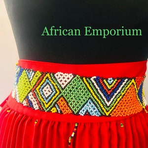Handmade Zulu Classic Beaded Belt - Etsy