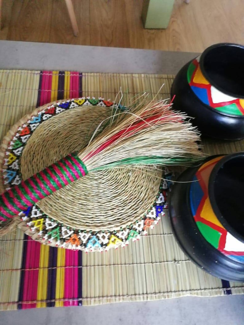 Africa - Two Handmade South African tribal Claypots - Ingqayi - VASE ...