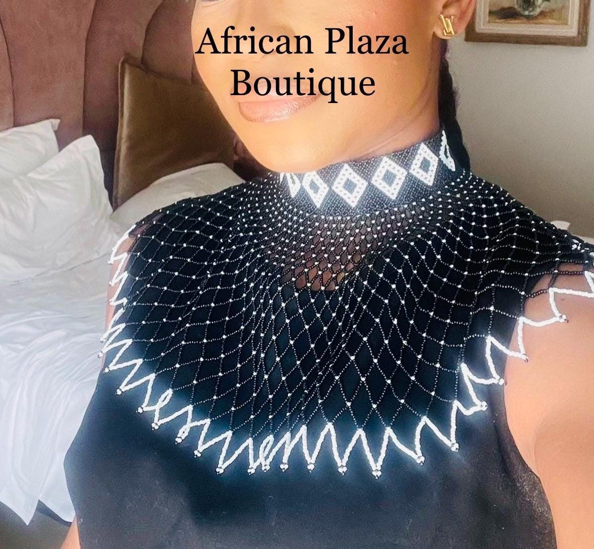 Handmade Beaded Zulu Turtleneck Necklace - Etsy