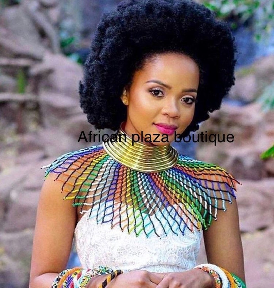 Zulu Traditional Necklace and Ndebele Chocker Set - Etsy