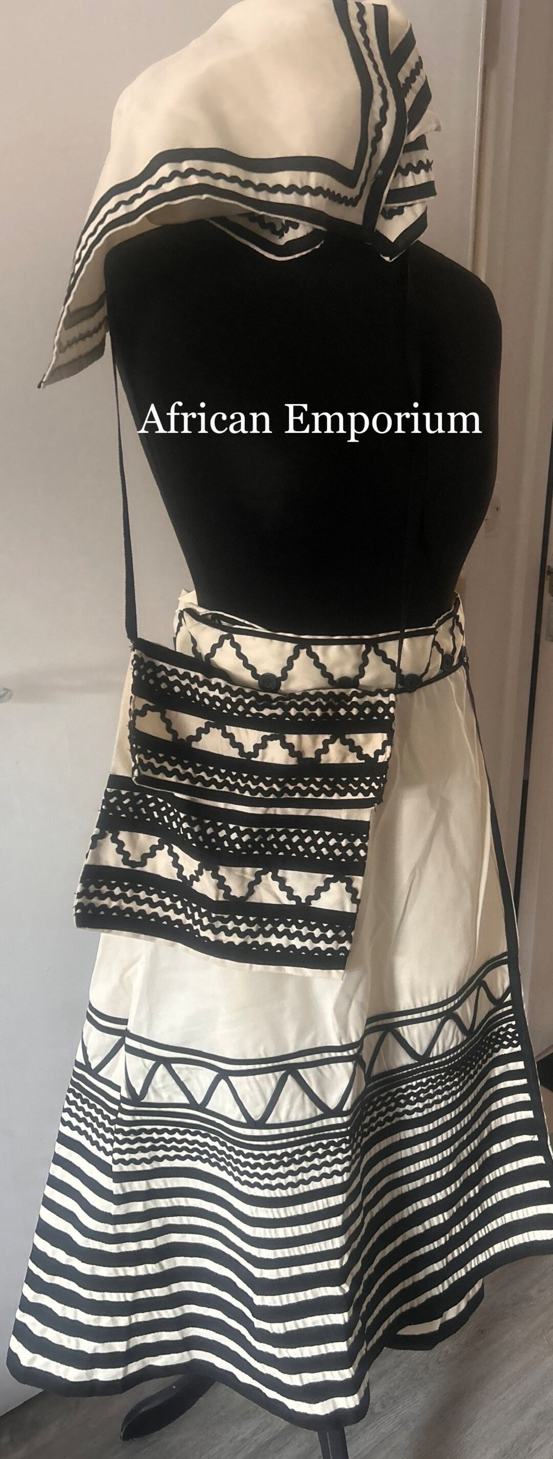 Xhosa Skirt With Matching Bag (inxili) and Headscarf - Etsy