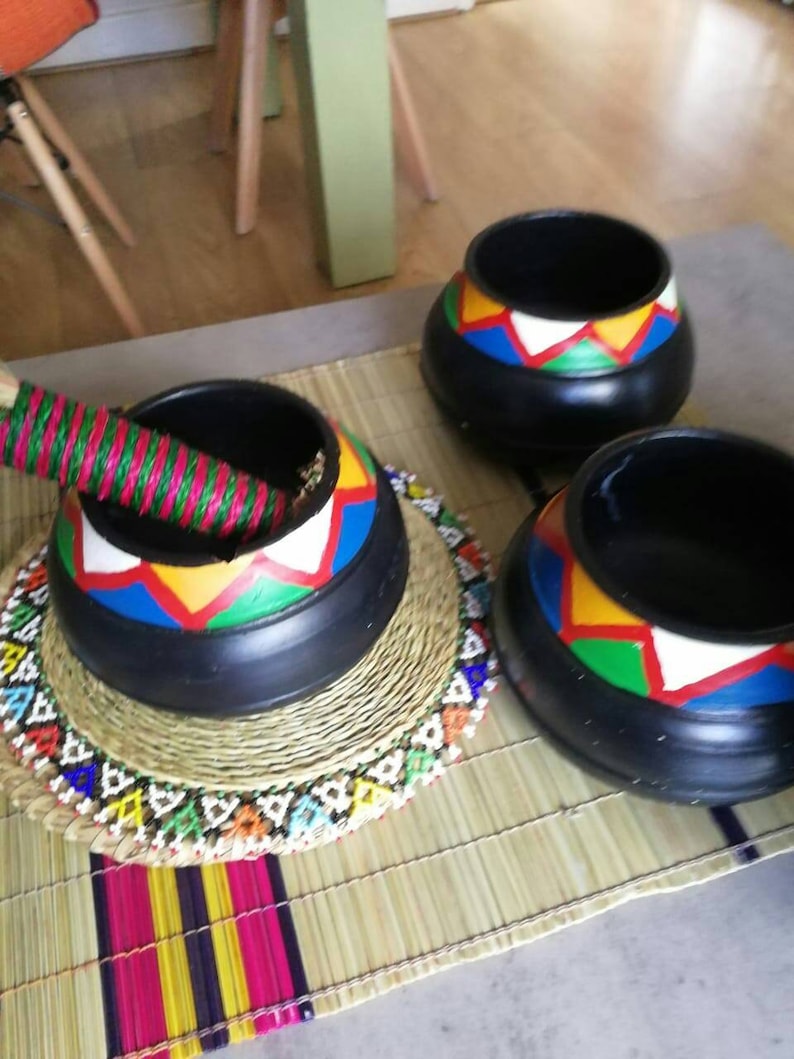 Handmade South African tribal Claypots Ingqayi VASE | Etsy