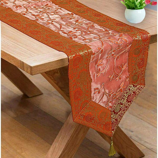 Peach Table Runner - Etsy