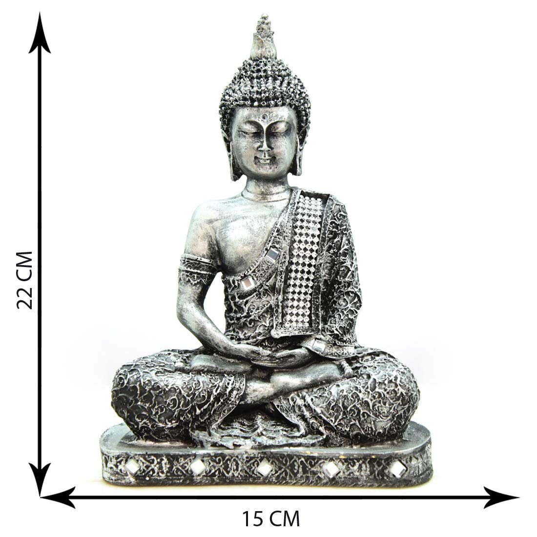 Buddha Statue Garden Meditating Buddha Figure Indoor - Etsy