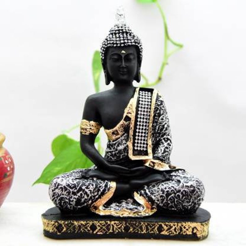 Buddha Statue Garden Meditating Buddha Figure Indoor - Etsy